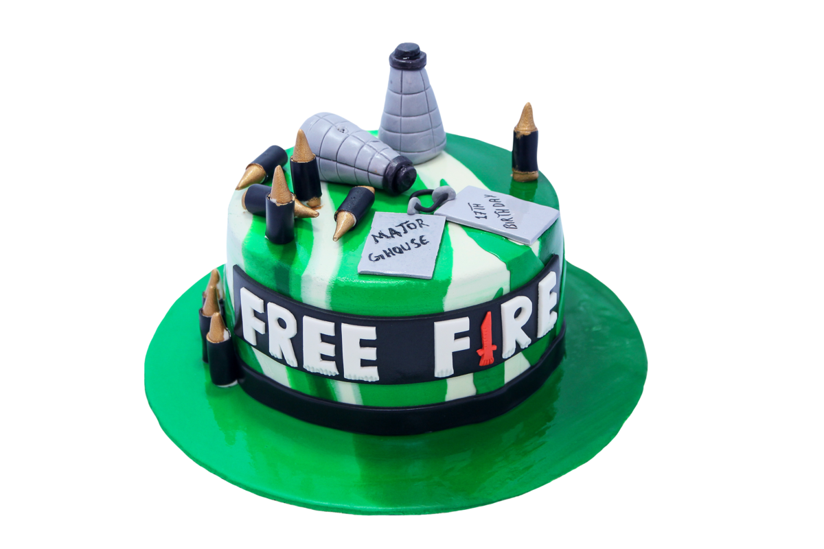 Free Fire Game Cake by bakisto - the cake company