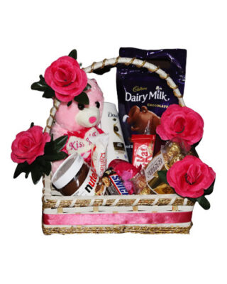 Pink Flower Nutella Basket