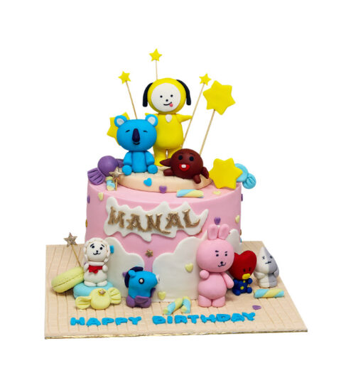 Characters Cake For Girls